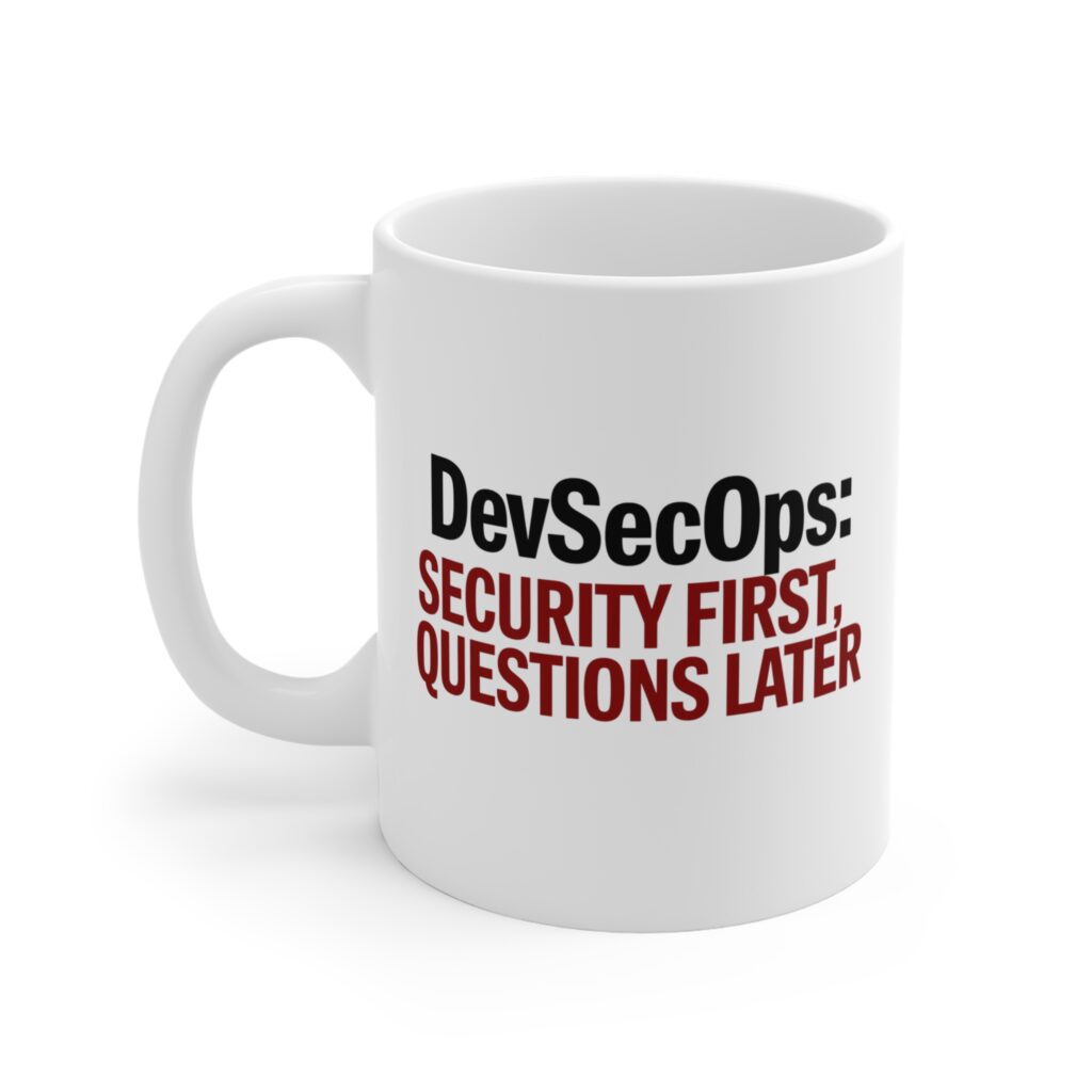 DevSecOps: Security First, Questions Later Mug - Choppiz